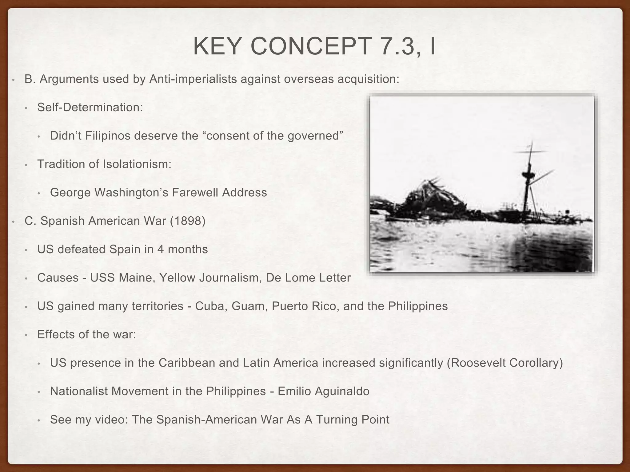 Apush review-key-concept-7.3-revised-edition | PPT