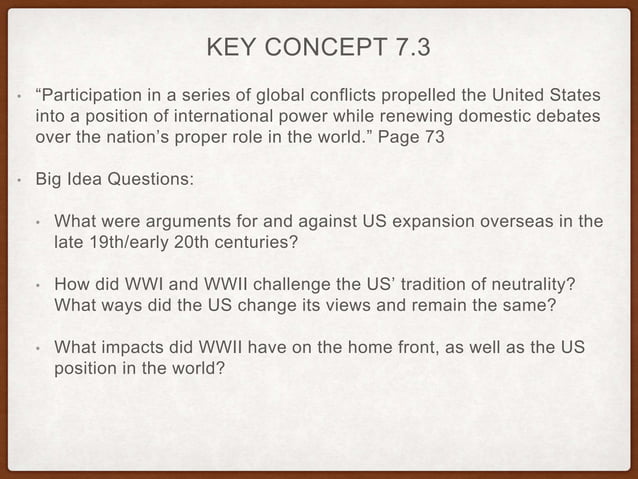 Apush review-key-concept-7.3-revised-edition | PPT