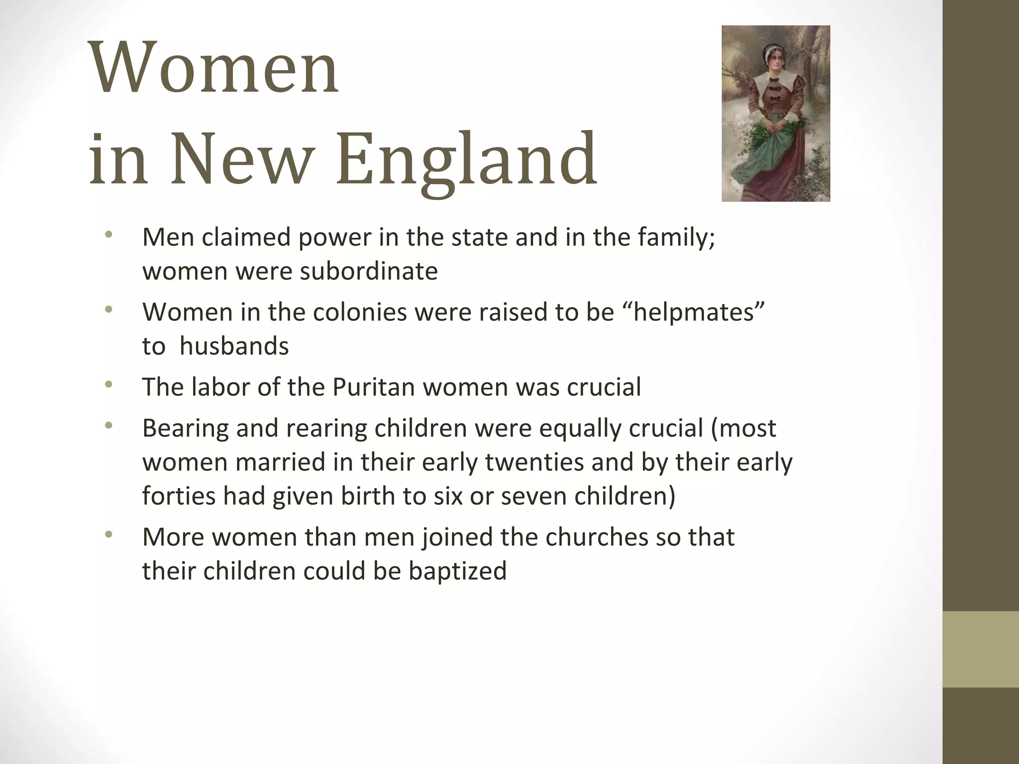 Apush colonial american_life2011 | PPT