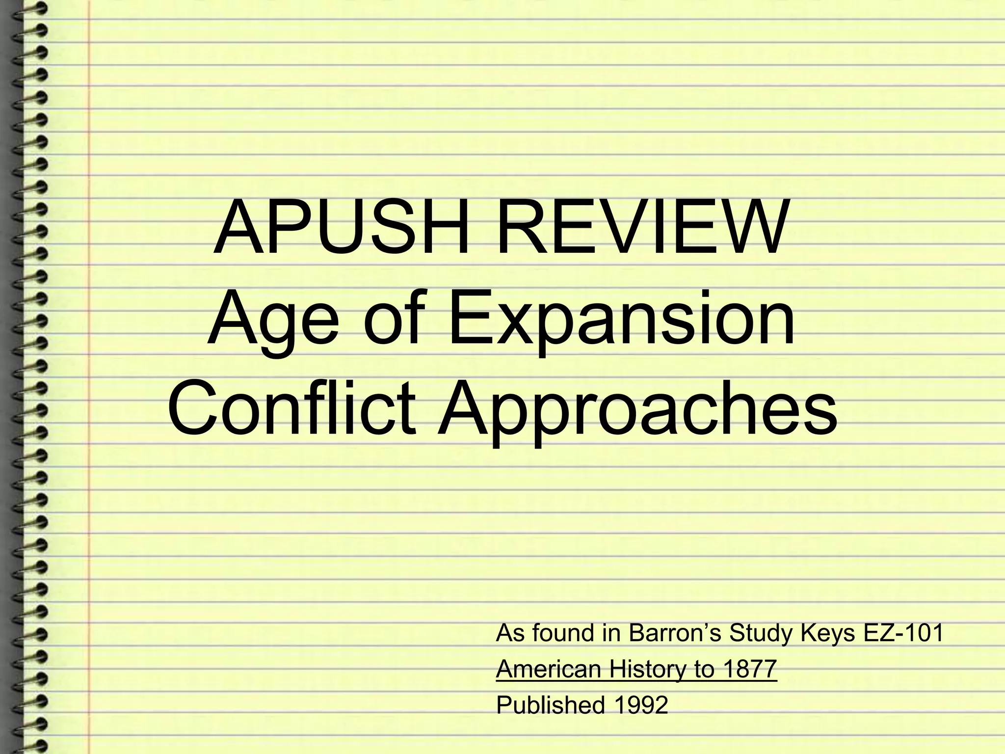 Apush keys to unit 5 | PPT