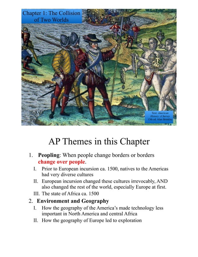 AP US History Chapter 1 | PDF | Genealogy and Ancestry | Hobbies ...
