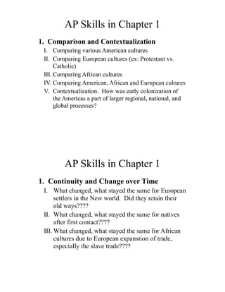 AP US History Chapter 1 | PDF