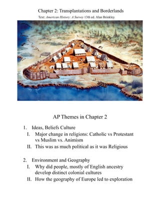 AP US History Chapter 2 | PDF