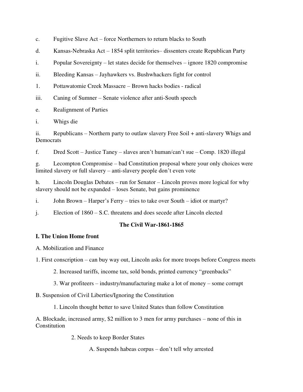 Apush Study Guide Apush Study Guide