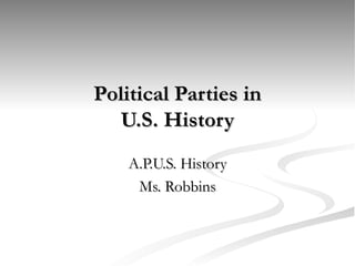 US Political Parties | PPT