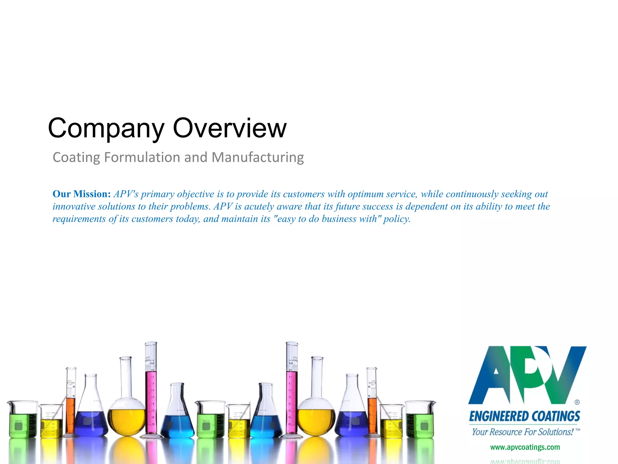 APV Engineered Coatings Company Overview | PPT