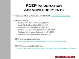 Ending Long Term Care of Your Landfill | PPT