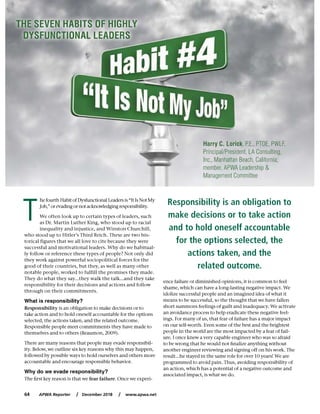 APWA Reporter December 2018 - The 7 Habits of Highly Dysfunctional ...