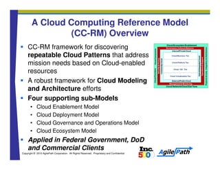 AgilePath's Live Webinar: Exploring the Cloud Governance Lifecycle Dec 16 2010 | PPT