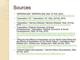 AP World History - Lesson 26 [PBA]: Imperialism | PPTX