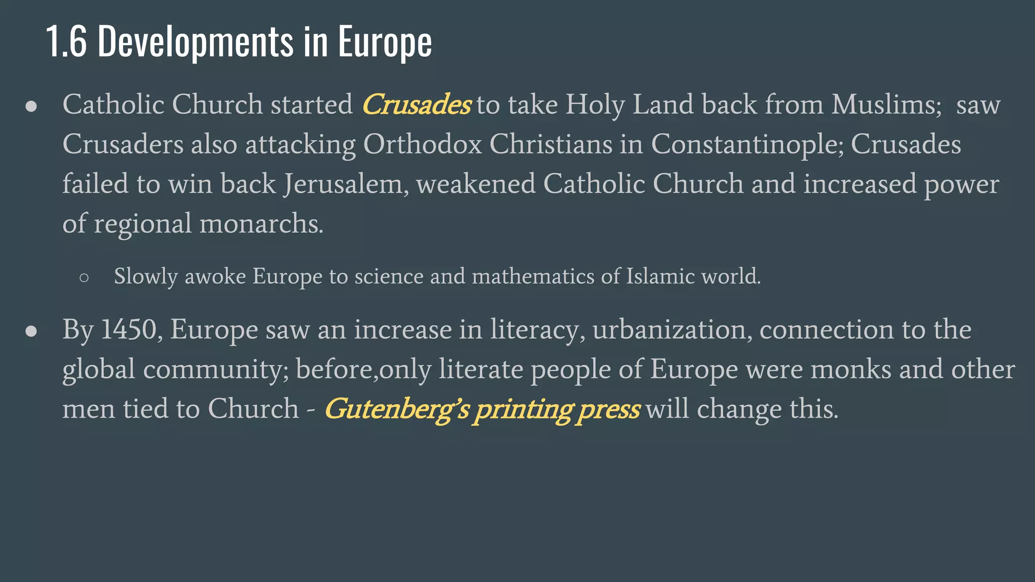 AP World History: Modern Period 1, c. 1200-1450 CE Review | PPTX