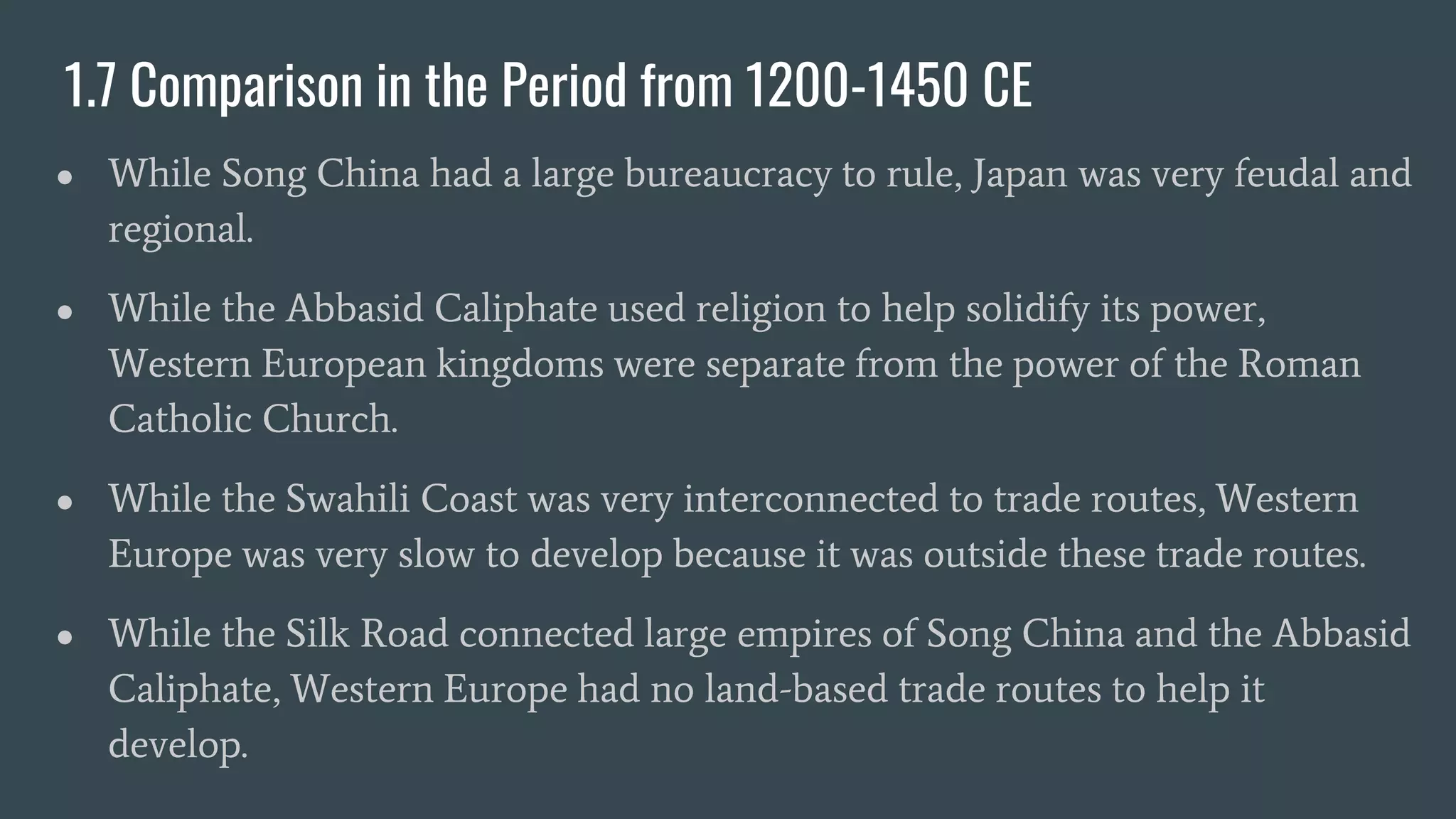 AP World History: Modern Period 1, c. 1200-1450 CE Review | PPTX