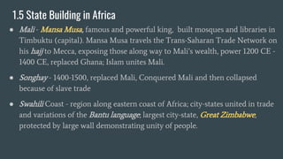 AP World History: Modern Period 1, c. 1200-1450 CE Review | PPTX