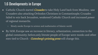 AP World History: Modern Period 1, c. 1200-1450 CE Review | PPTX
