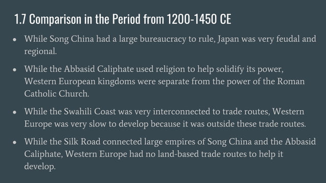 AP World History: Modern Period 1, c. 1200-1450 CE Review | PPTX