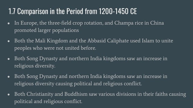 AP World History: Modern Period 1, c. 1200-1450 CE Review | PPTX