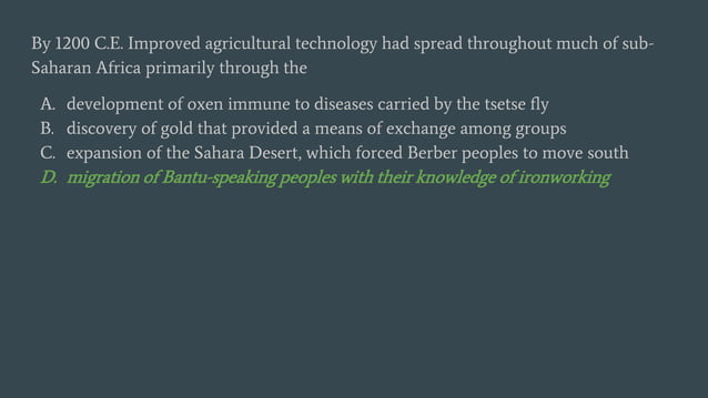 AP World History: Modern Period 1, c. 1200-1450 CE Review | PPTX