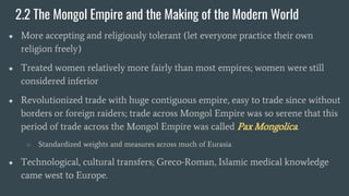 AP World History: Modern Period 1, c. 1200-1450 CE Review | PPTX