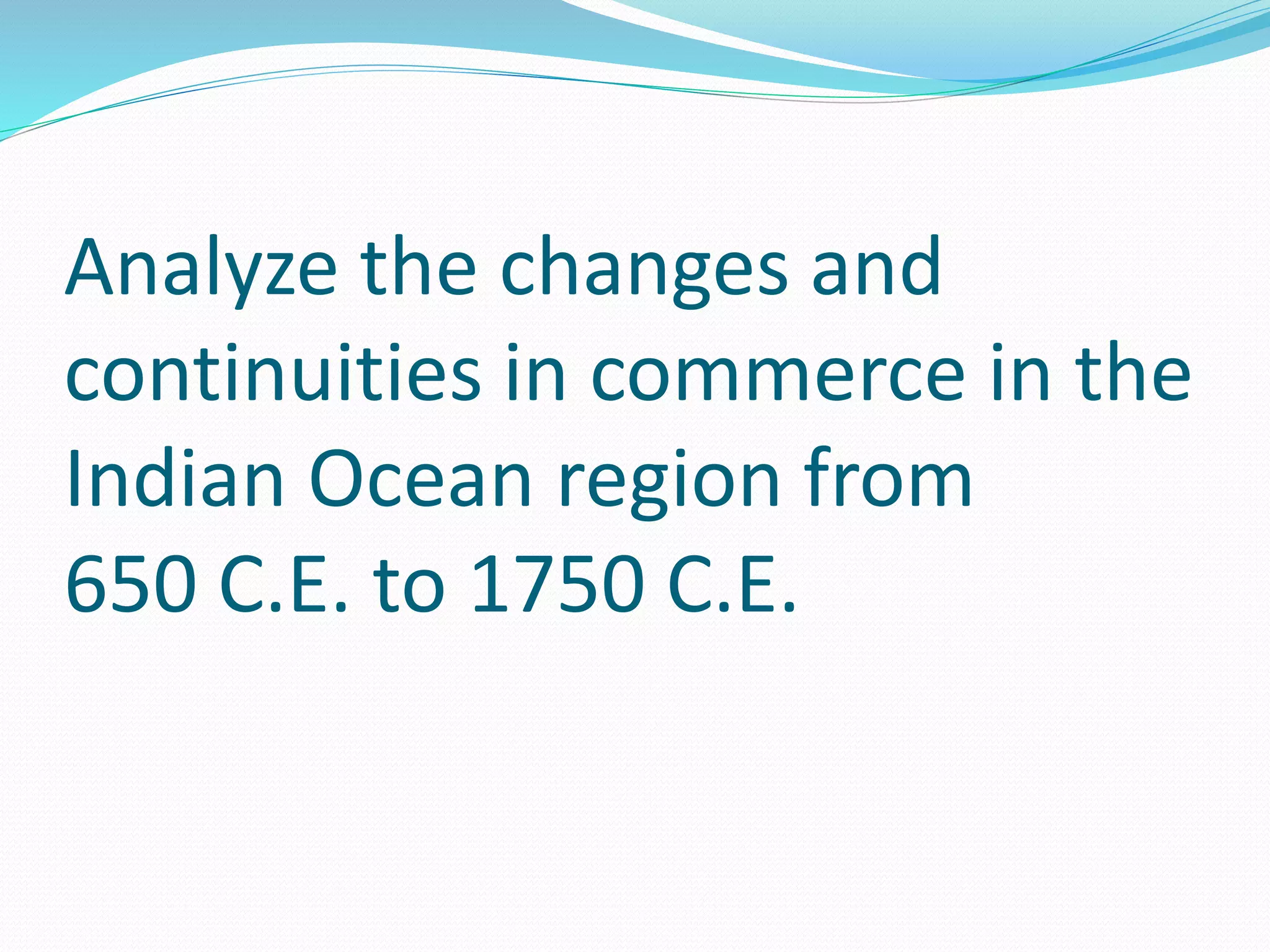 Indian Ocean Trade | PPTX