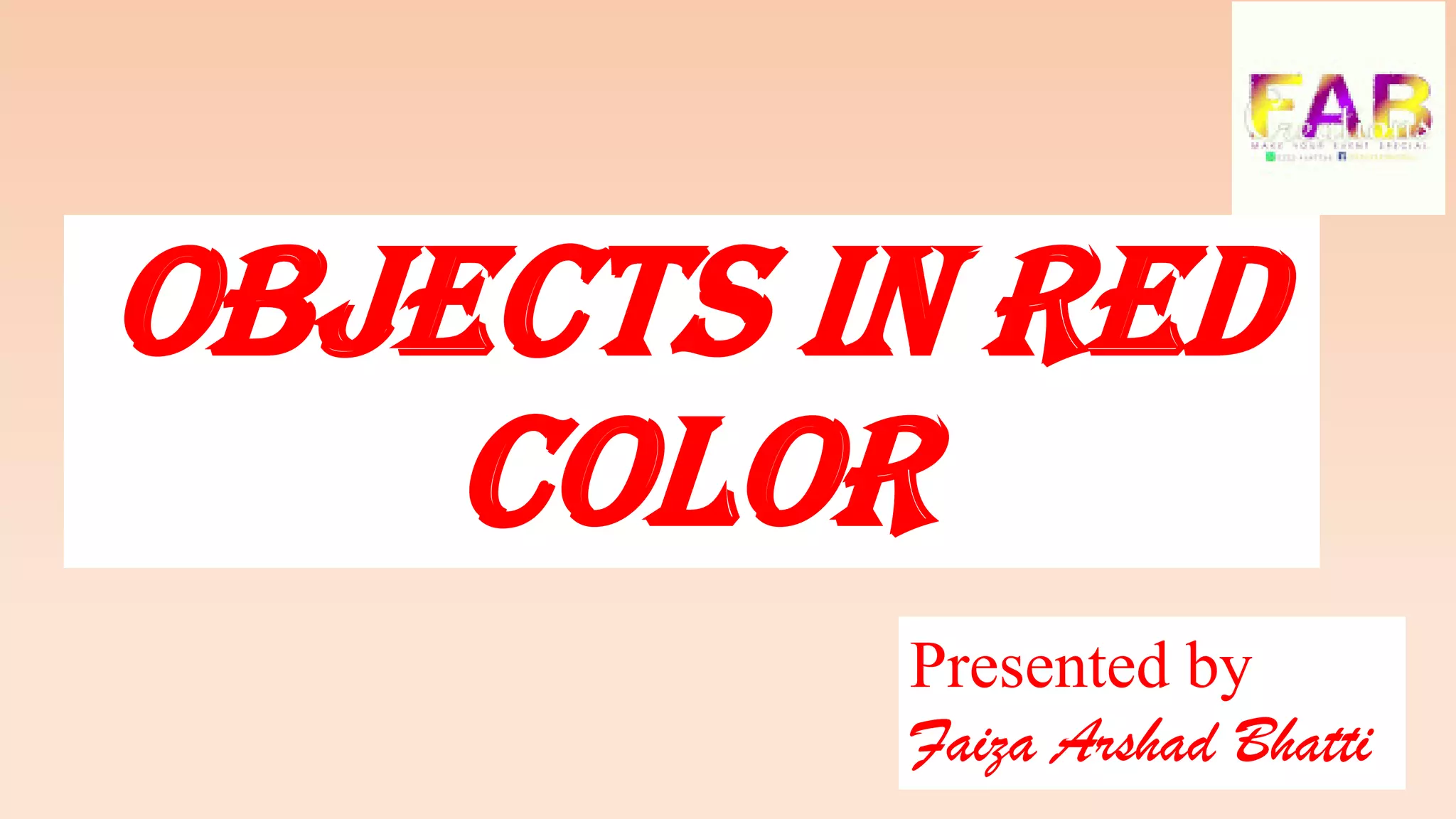 objects in RED color | PDF