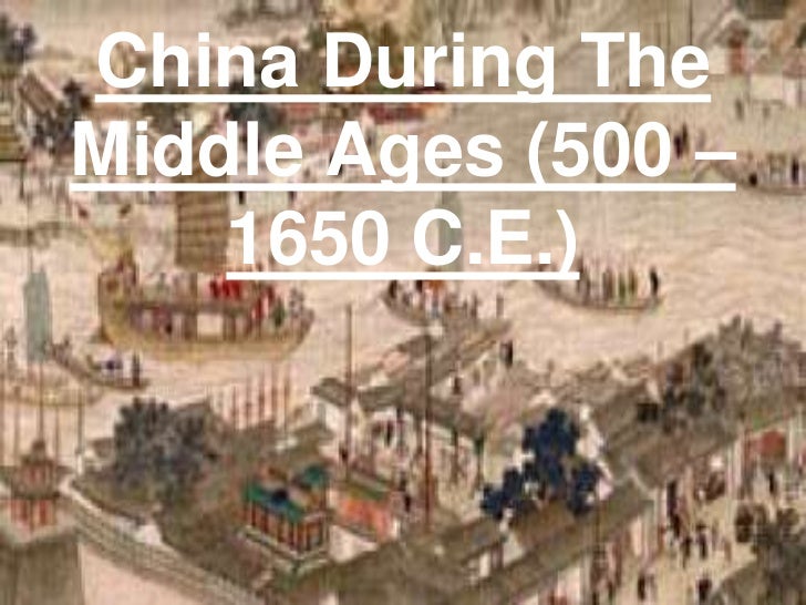 Ap world china in middle ages