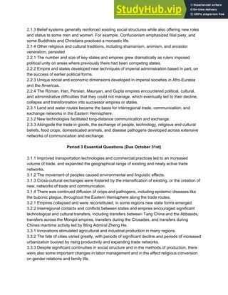 AP World Essential Questions | PDF