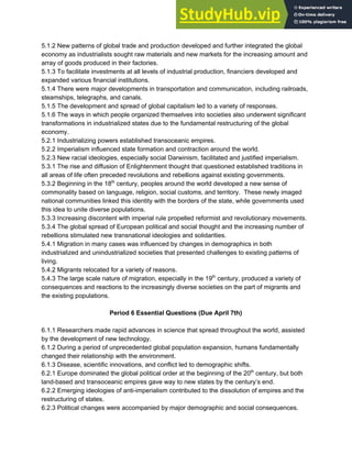 AP World Essential Questions | PDF