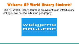 Ap world history course description | PPT