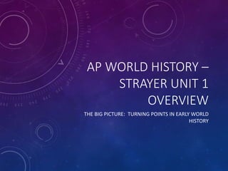 Ap world history – strayer unit 1 overview | PPTX