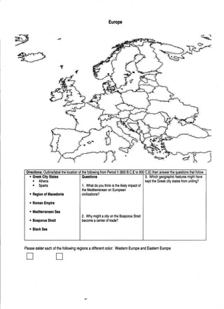 AP World History Summer Map Assignment | PDF