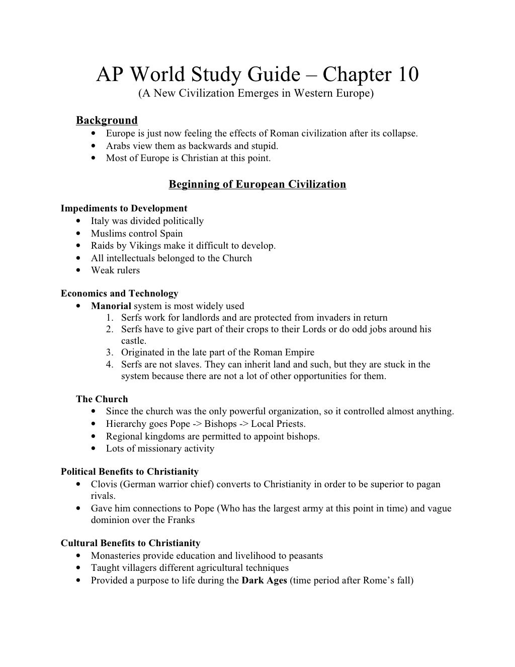 Ap world study guide