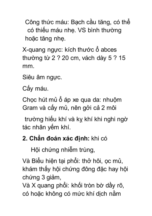 Điều trị Áp-xe phổi nhi khoa | PDF