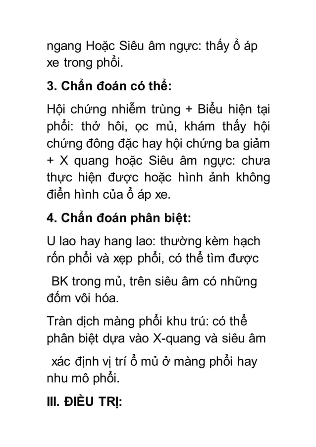 Điều trị Áp-xe phổi nhi khoa | PDF