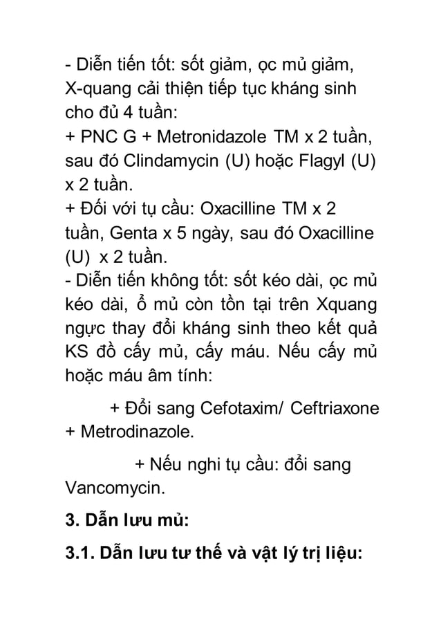 Điều trị Áp-xe phổi nhi khoa | PDF