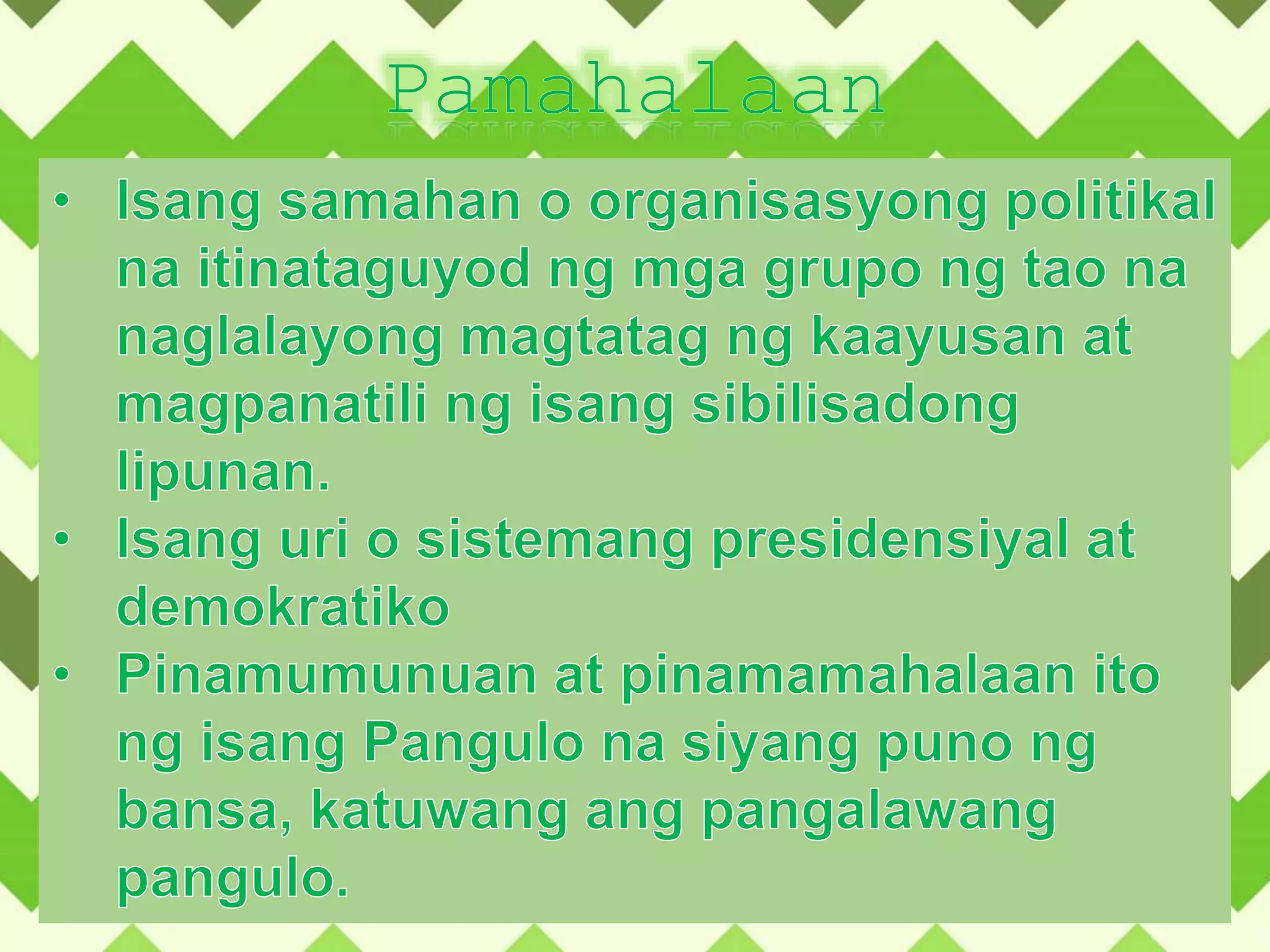 Ap y3 aralin 1 ang pambansang pamahalaan at kapangyarihan ng sangay ...