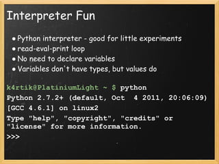 A Python Tutorial | PDF