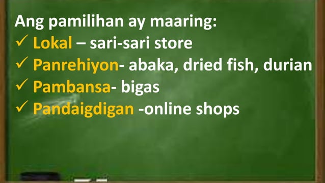 konsepto ng pamilihan | PPTX