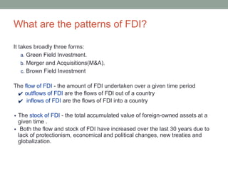 Foreign Direct Investment | PPT