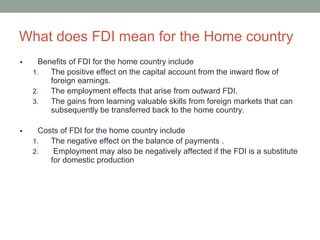 Foreign Direct Investment | PPT