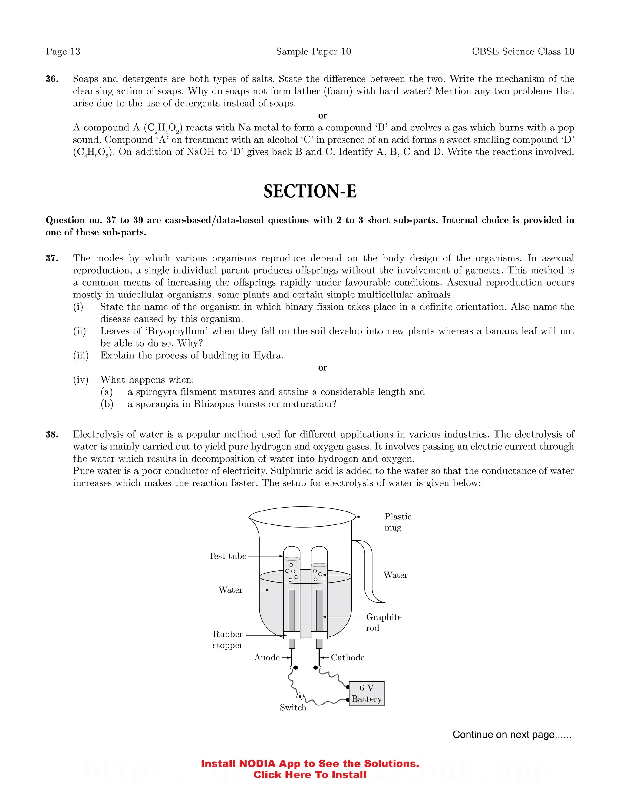 Science 30 set Sample Papers | PDF