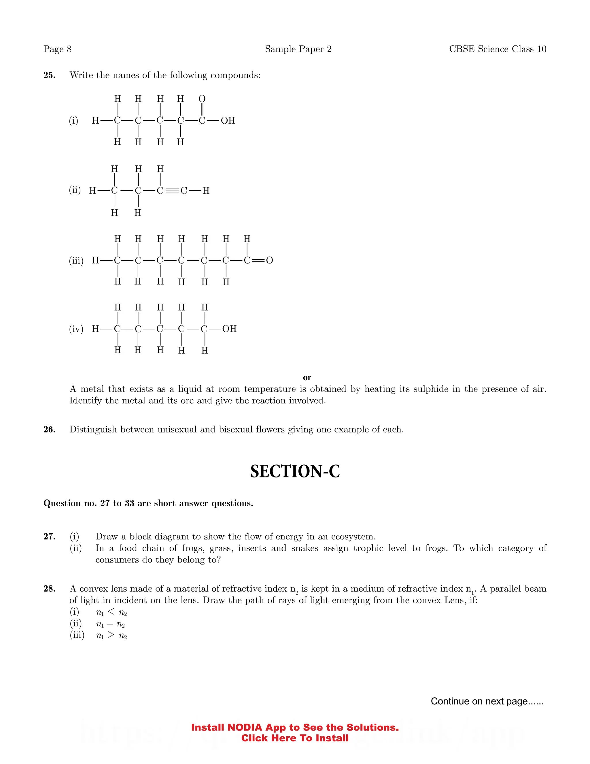 Science 30 set Sample Papers | PDF