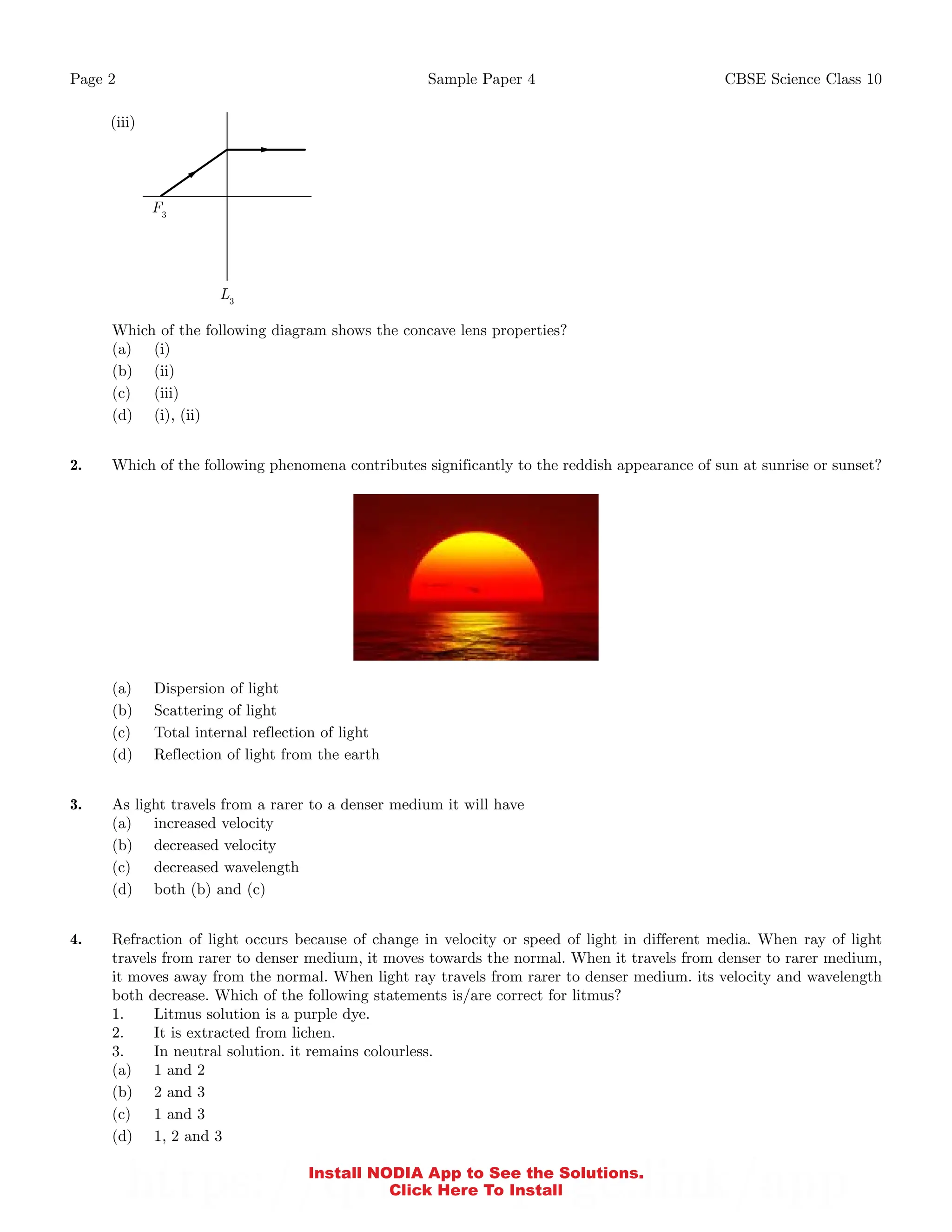 Science 30 set Sample Papers | PDF
