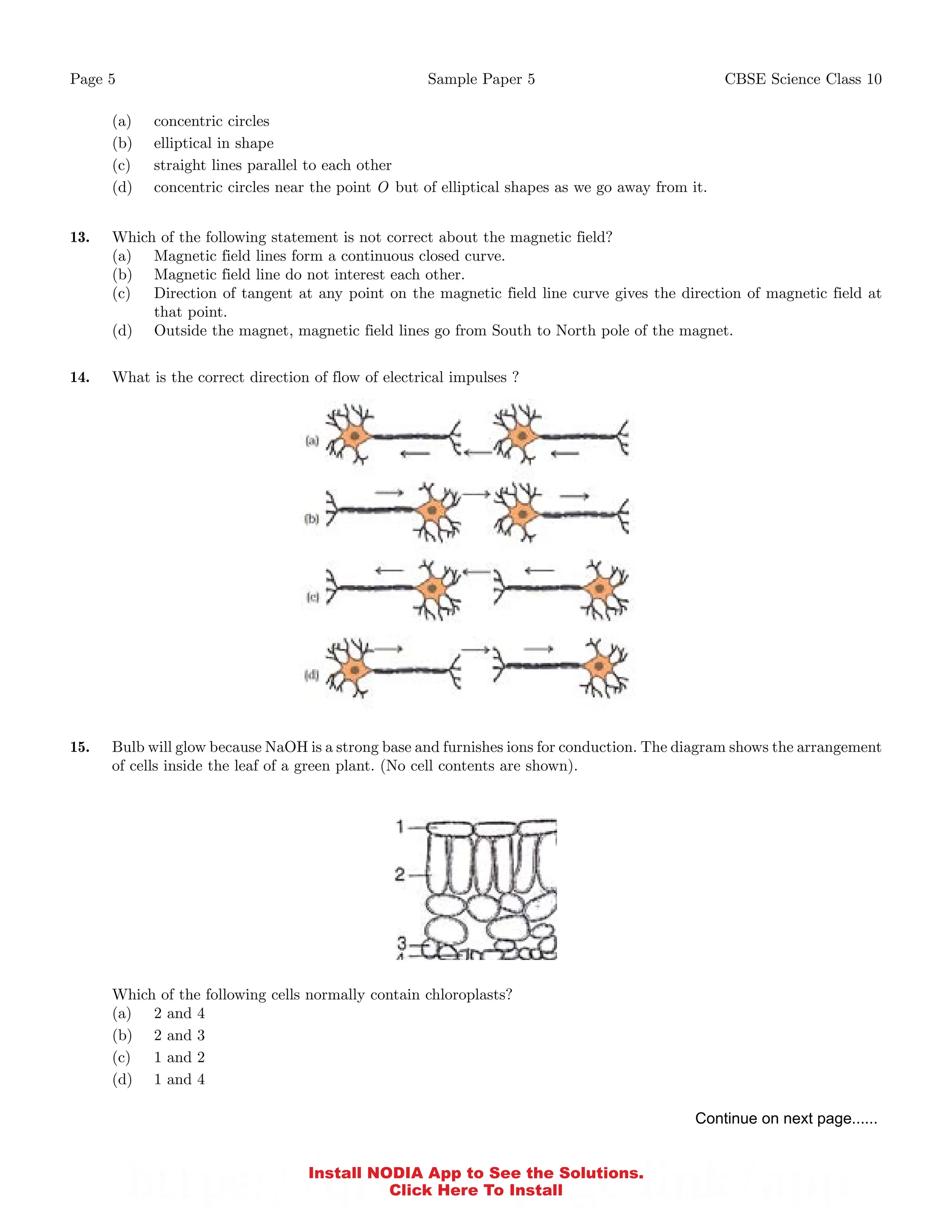 Science 30 set Sample Papers | PDF