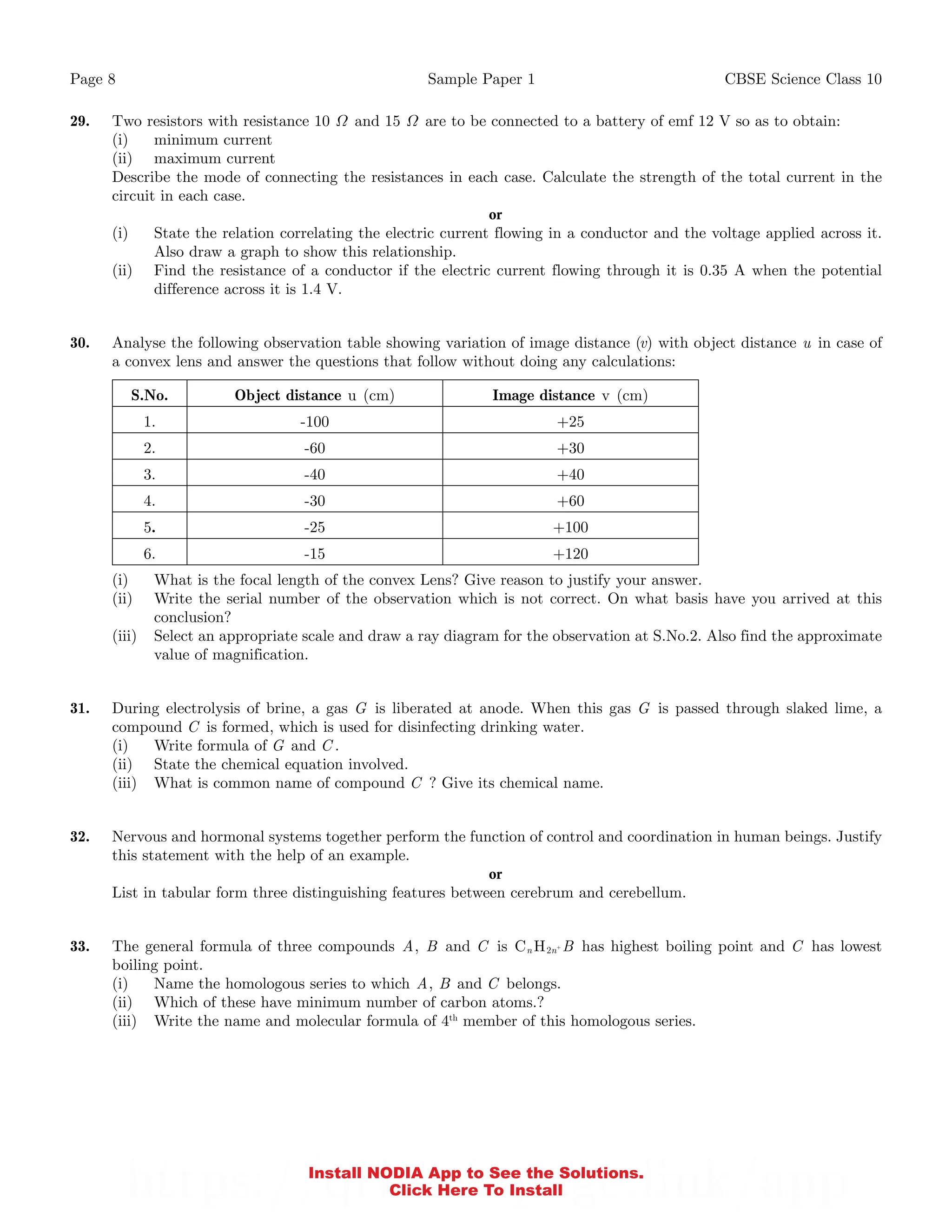Science 30 set Sample Papers | PDF