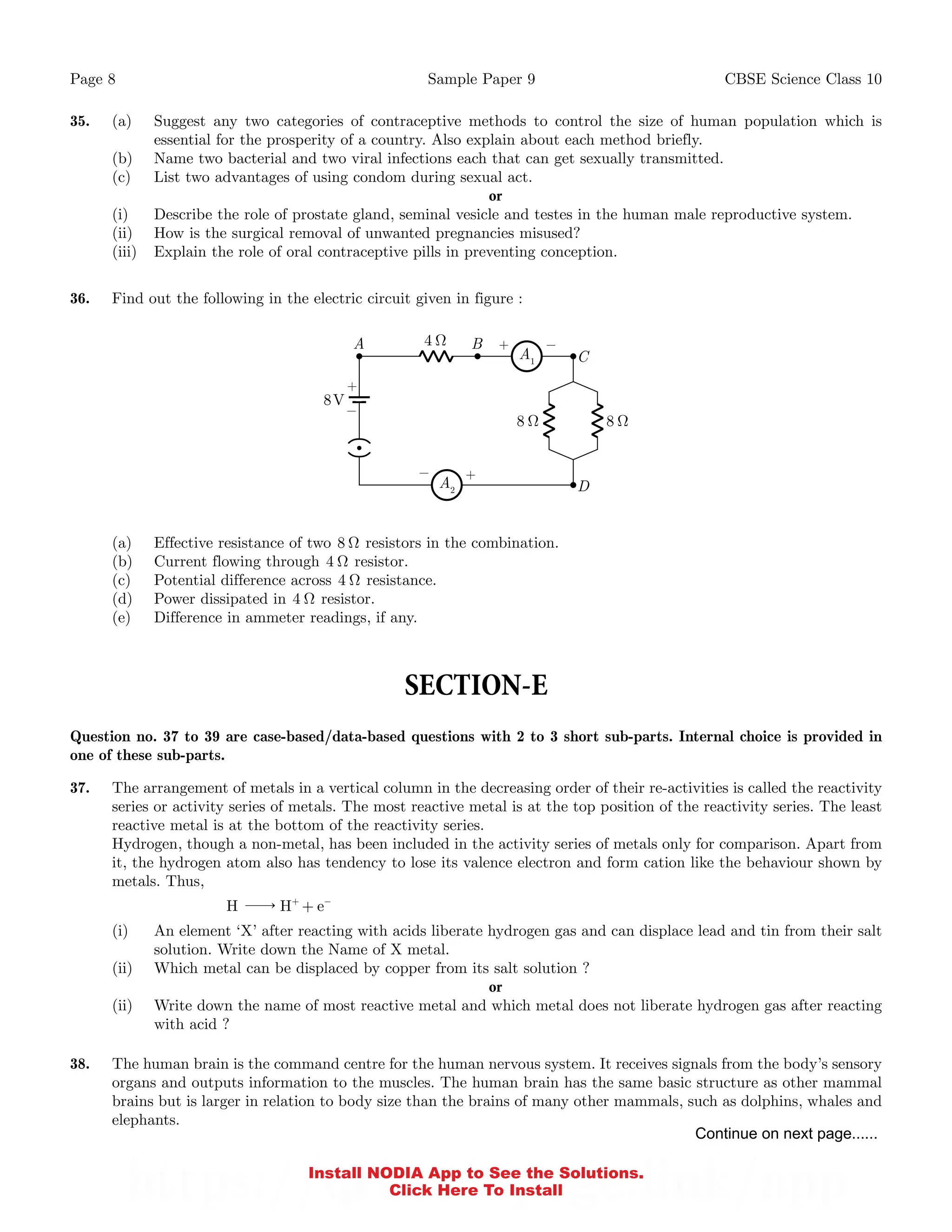 Science 30 set Sample Papers | PDF