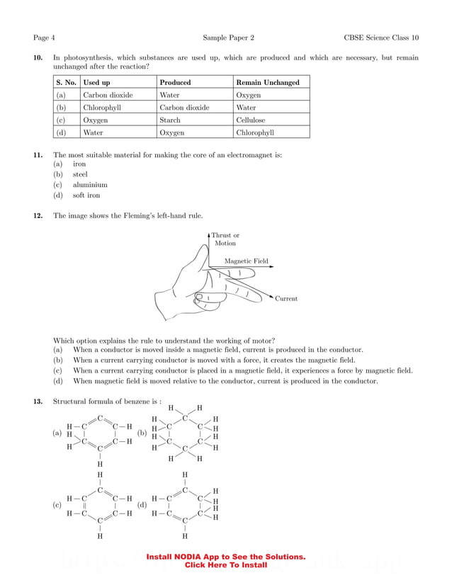 Science 30 set Sample Papers | PDF