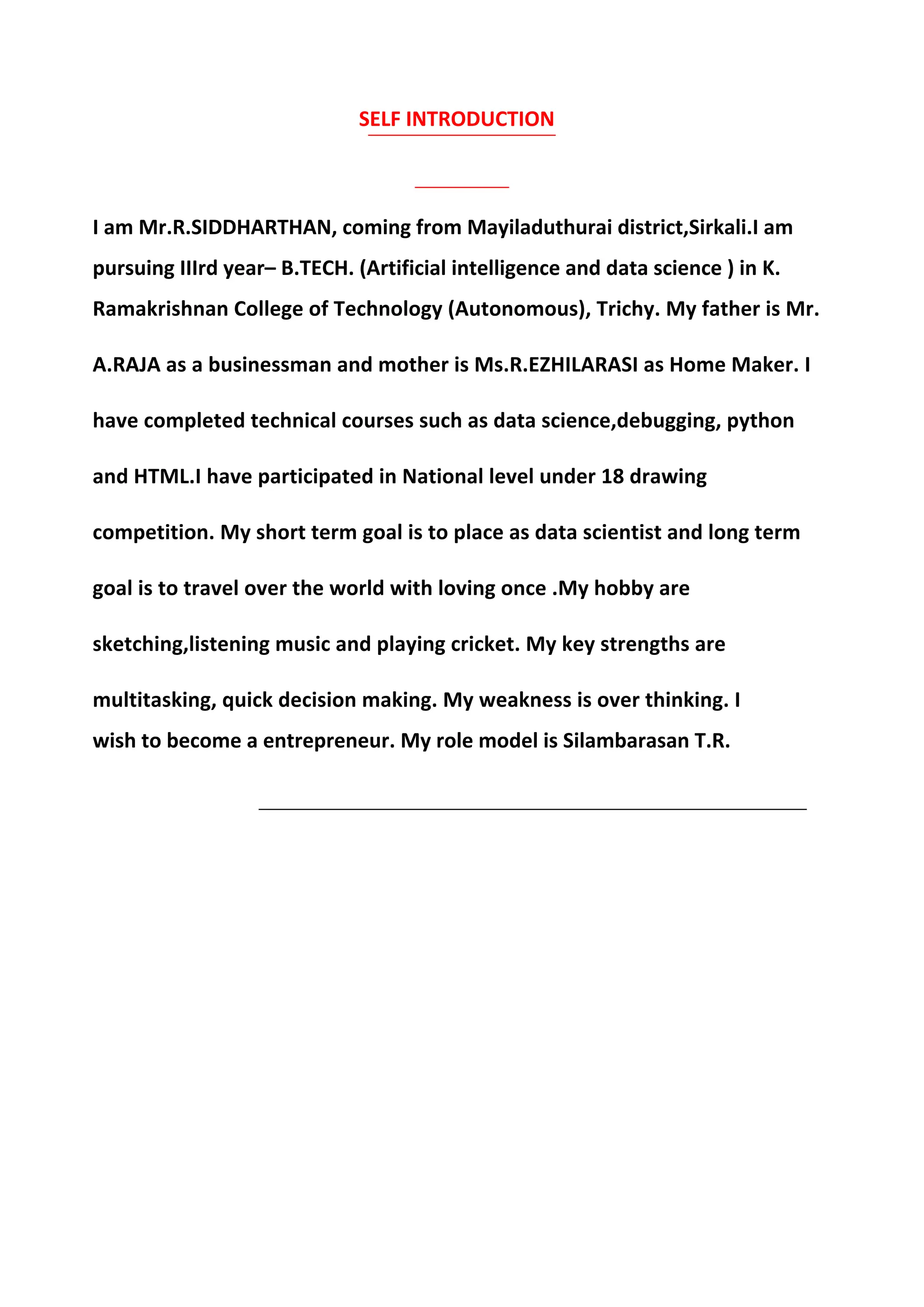 It is about small introduction about myself.pdf