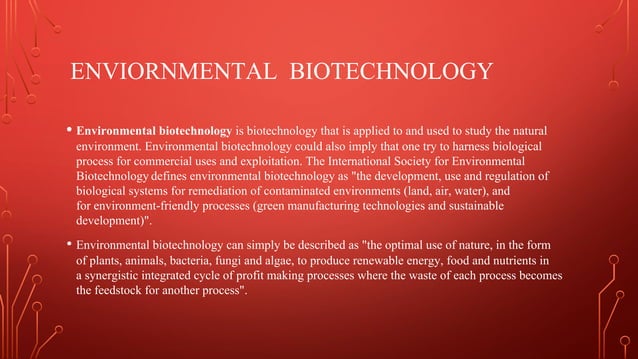 Role of biotechnology in environmental pollution | PDF