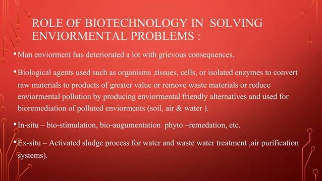 Role of biotechnology in environmental pollution | PDF