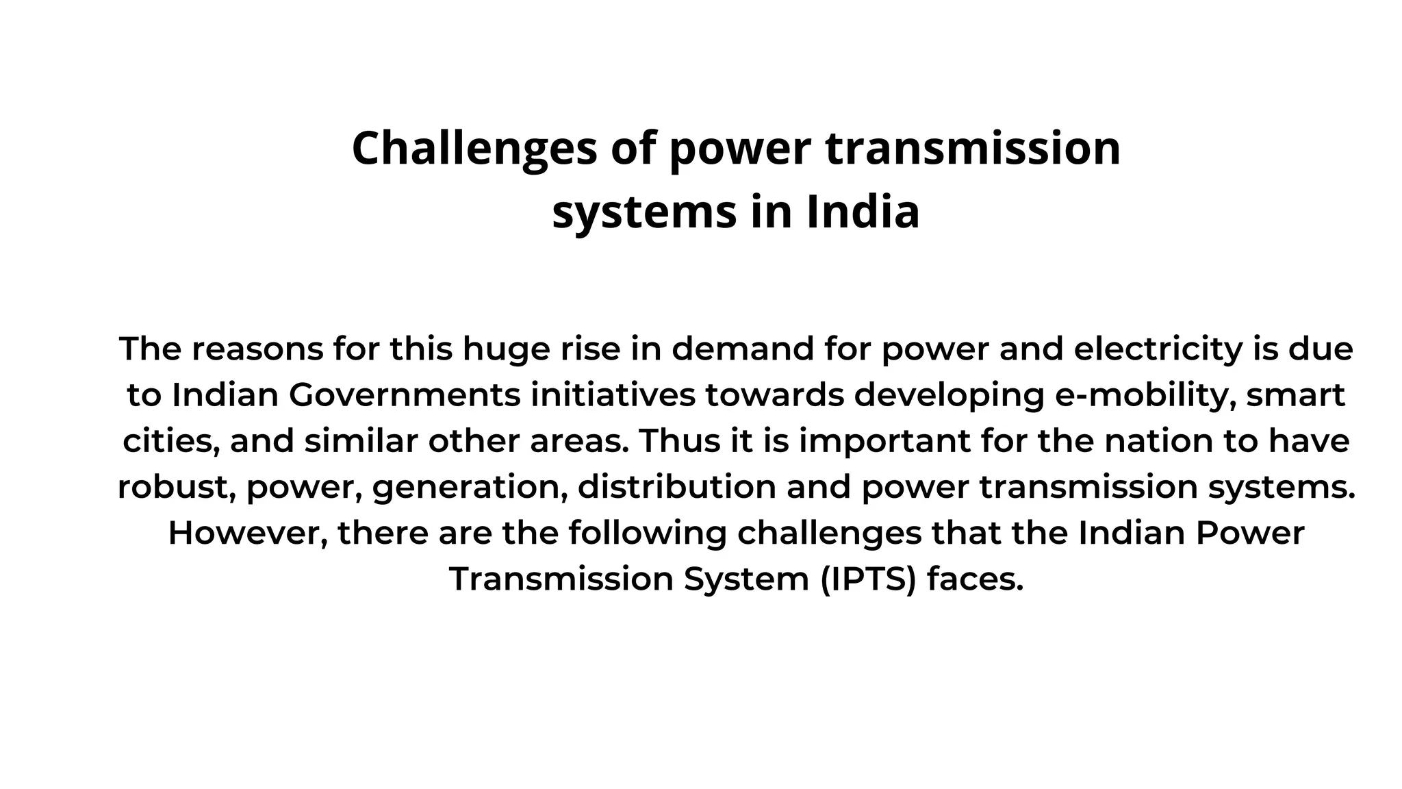 Challenges of India's power transmission system | PDF